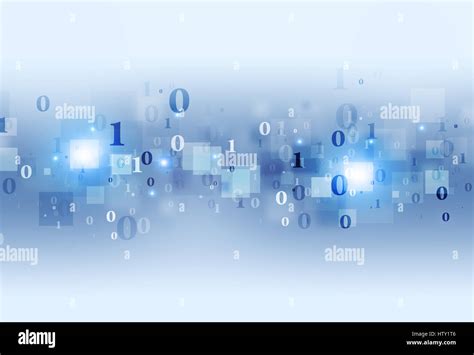 Computer Binary Code Protection Technology Communication Blue Background Stock Photo Alamy