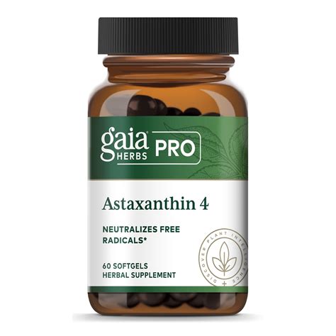 Gaia Pro Astaxanthin 4 Immune And Skin Support Supplement Antioxidant