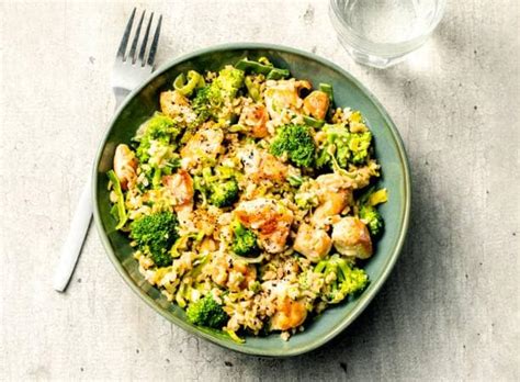 Romige Kip Met Broccoli Prei En Rijst Recept Allerhande Albert