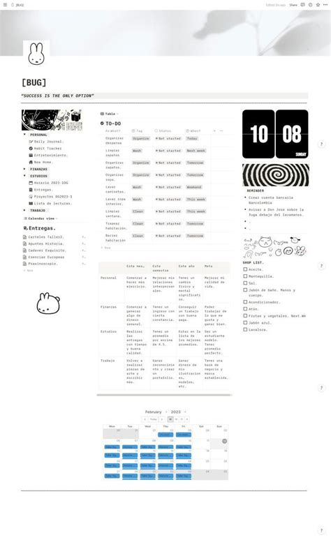 My Notion Space O´ `o Notions Study Apps Templates Study Apps