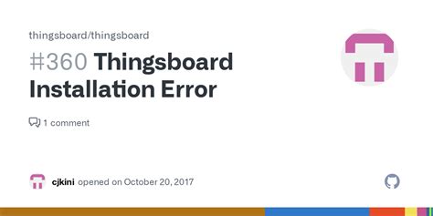 Thingsboard Installation Error · Issue 360 · Thingsboardthingsboard · Github