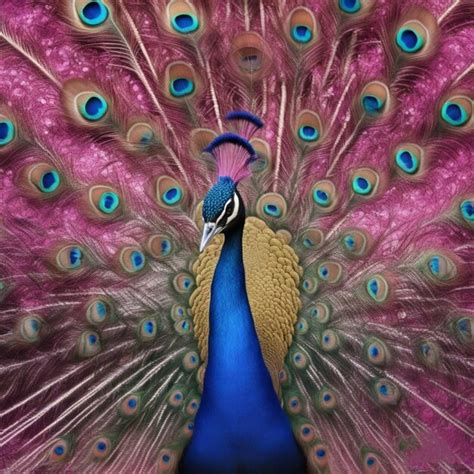 Premium Ai Image A Beautiful Colored Peacock In Ai