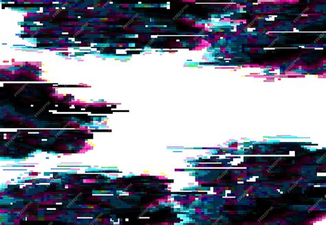 Premium Vector Glitch Pixels Vector Abstract Distorted Background