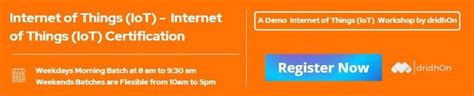 Iot Training And Placement In Chennai Dridhon