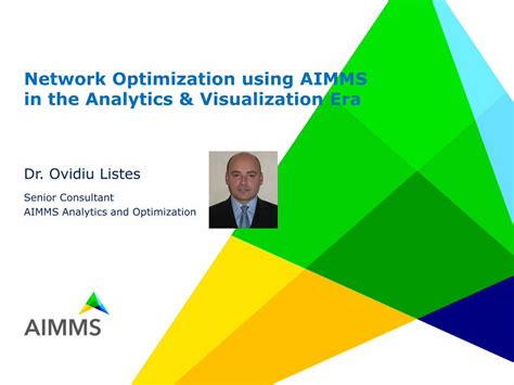 pdf network optimization using aimms in the analytics €¢ analytics