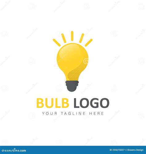Bulb Logo Design Illustration Stock Vector Illustration Of Technology Education 255615027