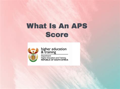 What Is An APS Score TVET Colleges