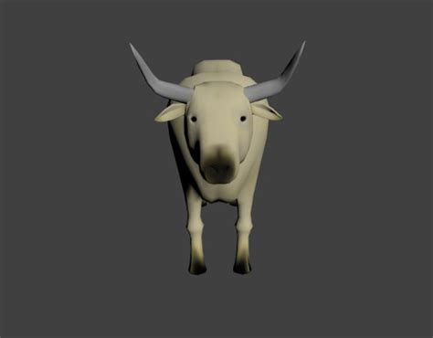 Cow Blender 3d Model