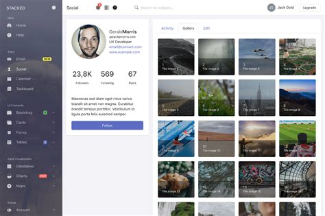 Stacked Bootstrap 4 Angular Admin Template By Iamnyasha On Envato