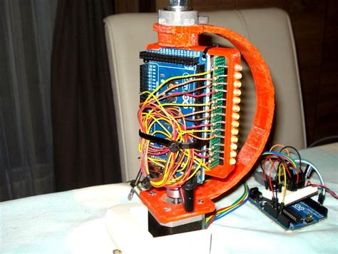 Arduino Pov Persistence Of Vision By Sembot 3d Model