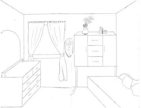 Рисунок интерьера комнаты карандашом 7 класс Как нарисовать дизайн