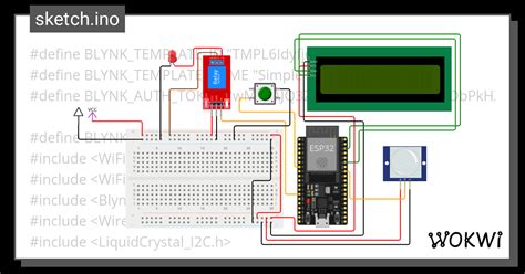 LED X Blynk App Copy Wokwi ESP32 STM32 Arduino Simulator