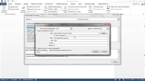 Ejemplo De Formato Apa En Word