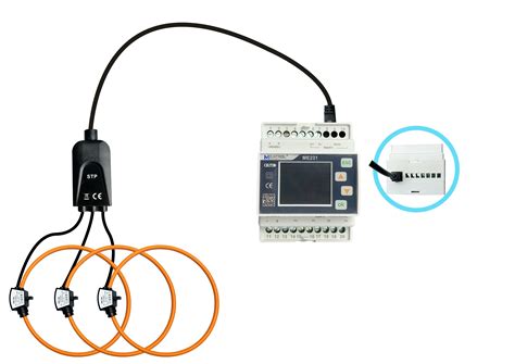 Energy Analyzer Rogowski Coil Meter Electric Tft Din Rail Rs485 Energy Meter Energy Meter And
