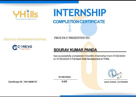 Sourav Kumar Panda On Linkedin Hello Everyone I Am Excited To Share That I Have Completed My