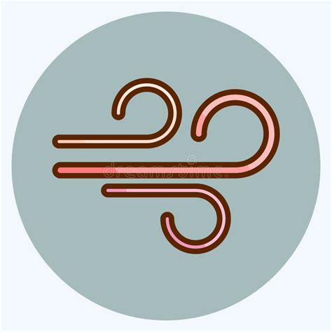 Icon Clean Air Suitable For Education Symbol Flat Style Simple