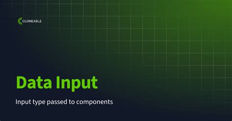 Data Input Cloneable Documentation