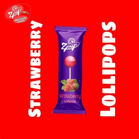 Zoop Round Strawberry Candy Lollipop Packaging Type Packet At ₹ 5