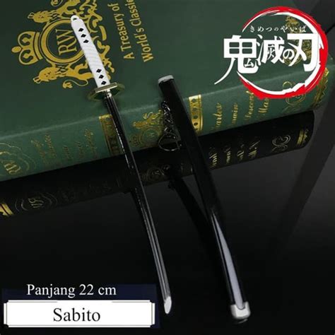 Jual Keychain Pedang Nichirin Anime Kimetsu No Yaiba Sabito Kab