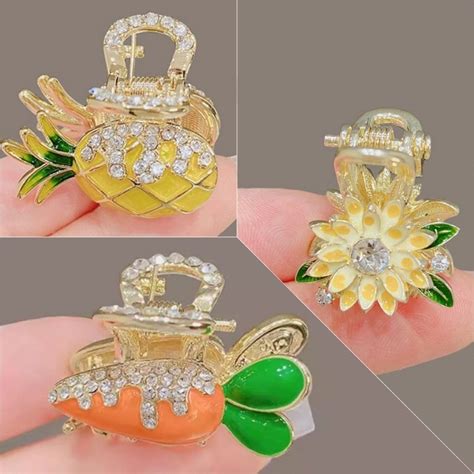 Jual Jepit Besi Poni Korean Style Jepit Besi Poni Model Nanas Jepit