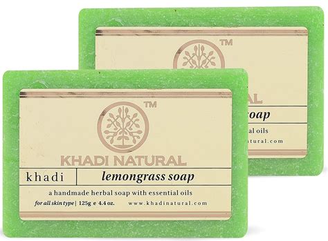 Buy Khadi Natural Lemongrass Soap 125g Pack Of 2 Online At Low