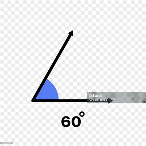 60도 각도 아이콘입니다 기하학적 기호입니다 투명 한 배경에 벡터 그림 60에 대한 스톡 벡터 아트 및 기타 이미지 60 각도 각도기 Istock