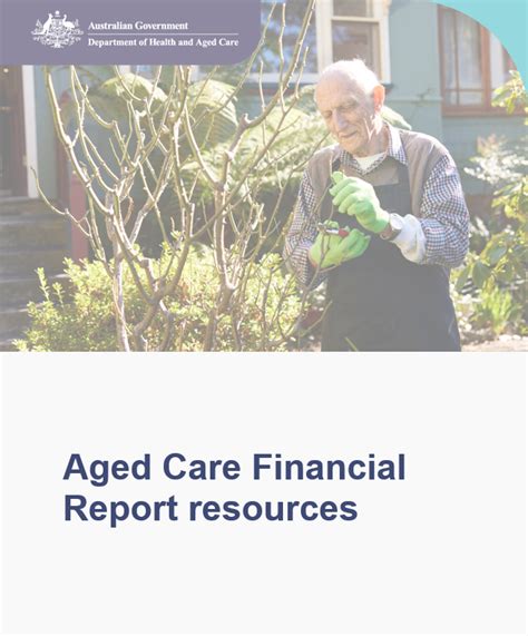 Aged Care Financial Report Resources Australian Government Department