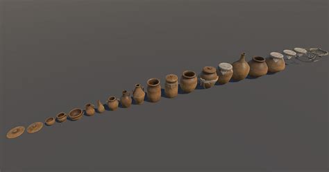 Medieval Clay Pottery Set 3d Props Unity Asset Store