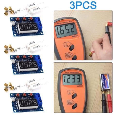 Dqrwqpou 3 Uds Hw 586 Digital 18650 Módulo Placa Prueba Capacidad