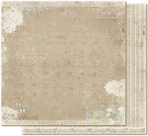 Maja Design Vintage Spring Basics Collection 12x12 Double Sided