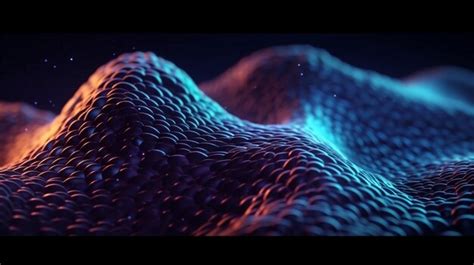 Premium Photo Cyber Big Data Flow Blockchain Data Fields Network Line