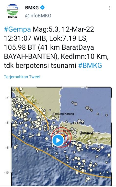 Banten Dilanda Gempa 5 3 M Terasa Di Jakarta PASJABAR
