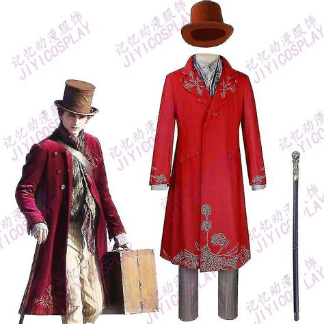 Wonka Cosplay Costume Wonka Costume Willy Wonka Performance Costume Full Body Dress Up Piece