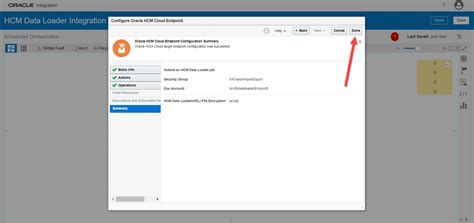 Hcm Adapter Configuration For Hdl Completed Click Done