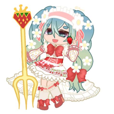Strawberry Miku Miku Hatsune Miku Miku Hatsune Vocaloid