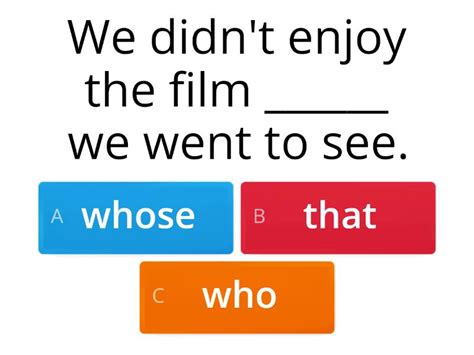 Relative Clauses Quiz Вікторина