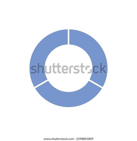 Circle Divided Into Three Equal Segments Stock Vector Royalty Free