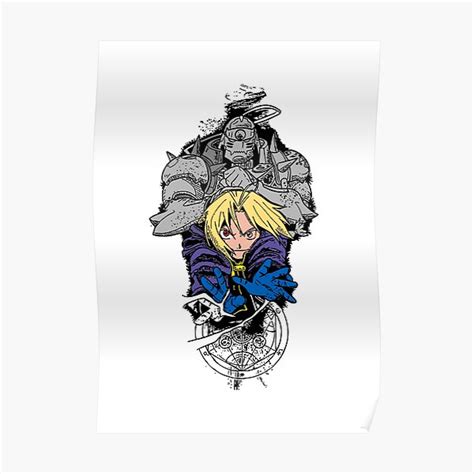 Fullmetal Alchemist Brotherhood Poster For Sale By Khahanan Redbubble