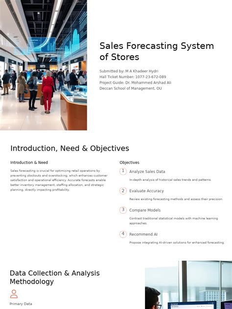 Sales Forecasting System Of Stores Final Project Pdf Forecasting Data