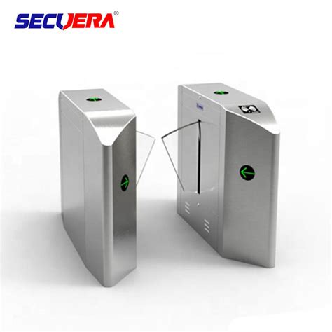 Latest Qr Code Coin Operated Rfid Reader Control Flap Turnstile