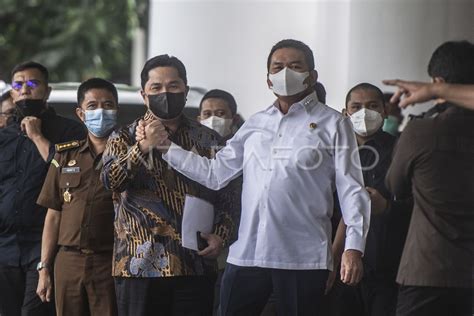 MENTERI BUMN LAPORKAN KASUS GARUDA INDONESIA ANTARA Foto