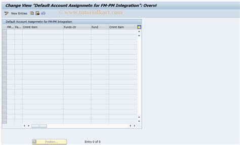OF41 SAP Tcode Define Default FM PM Account Asst