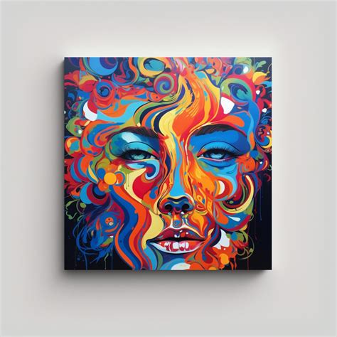 Cuadro De Decoración Urbana Acrílica Con Diseño Vibrante En Canva DecoCuadros