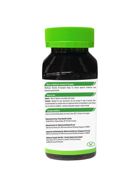 Wellcare Vitamin B Complex Truelifesciences