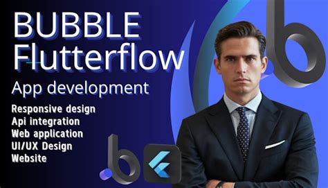 be bubble developer for bubble app crm website flutterflow adalo app