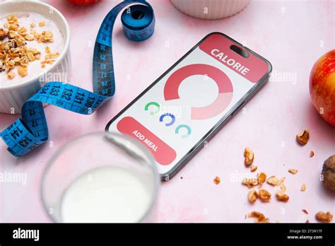 Counting Calories And Macronutrients In A Meal Using A Smartphone Stock