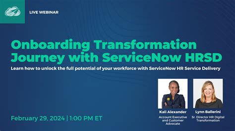 Onboarding Transformation Journey With Servicenow Hrsd Youtube