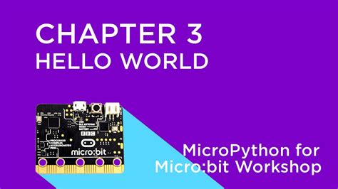 Micropython For Microbit Hello World Youtube