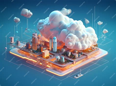Premium Photo Cloud Storage Data Center Cloud Server Digital Cloud