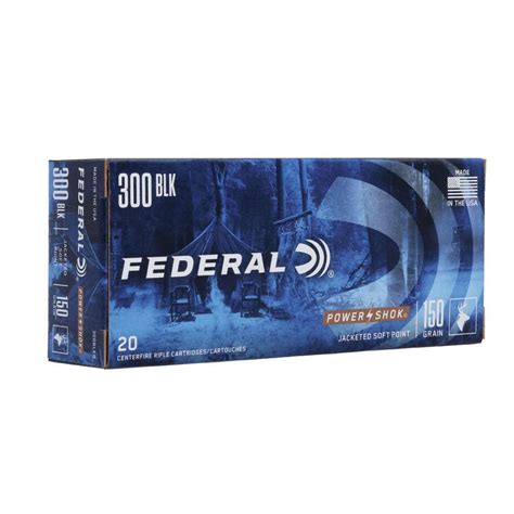 Federal Power Shok 300 Blackout 150gr Jsp 20 Rnds The Gun Dealer